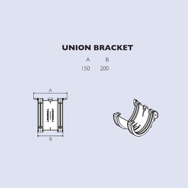 BR094 Brett Martin Union Bracket | Plastic Guttering