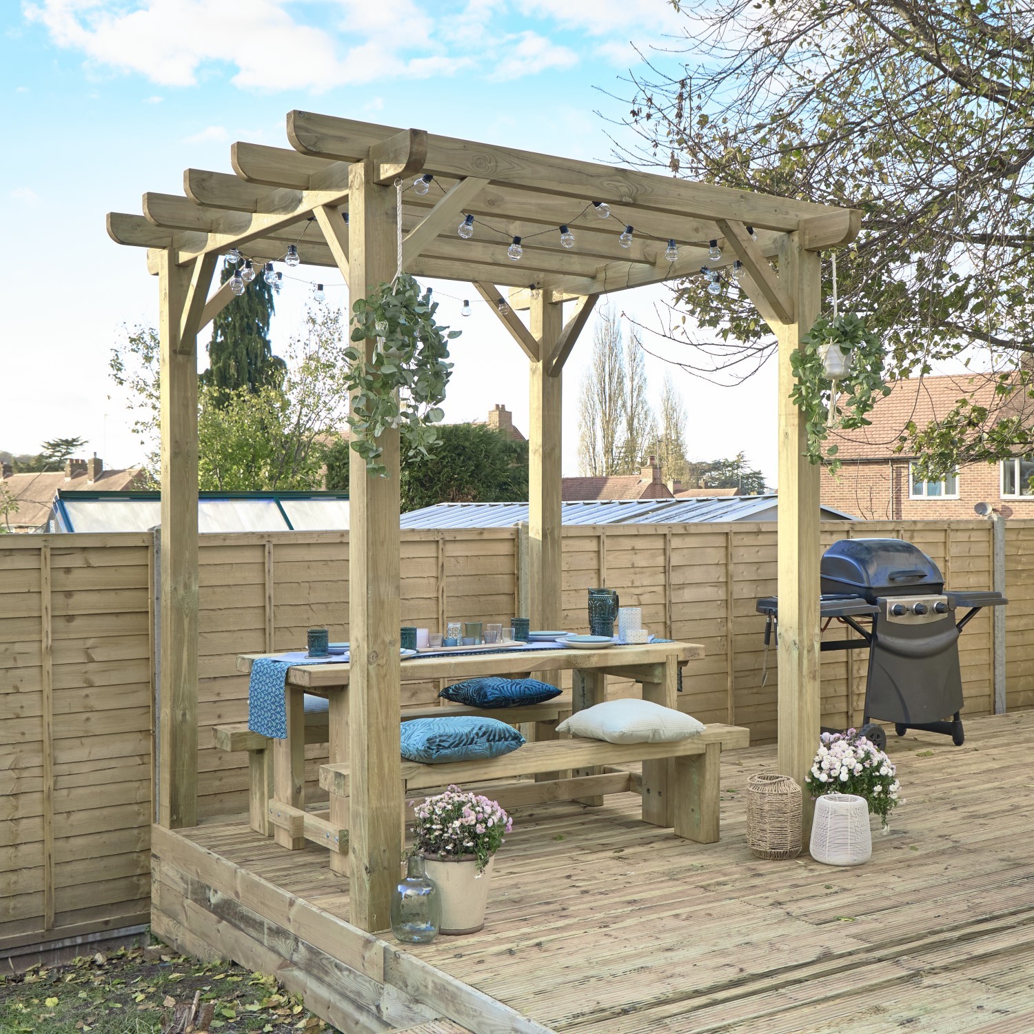 Forest Premium Ultima Pergola | Wooden Pergolas UK
