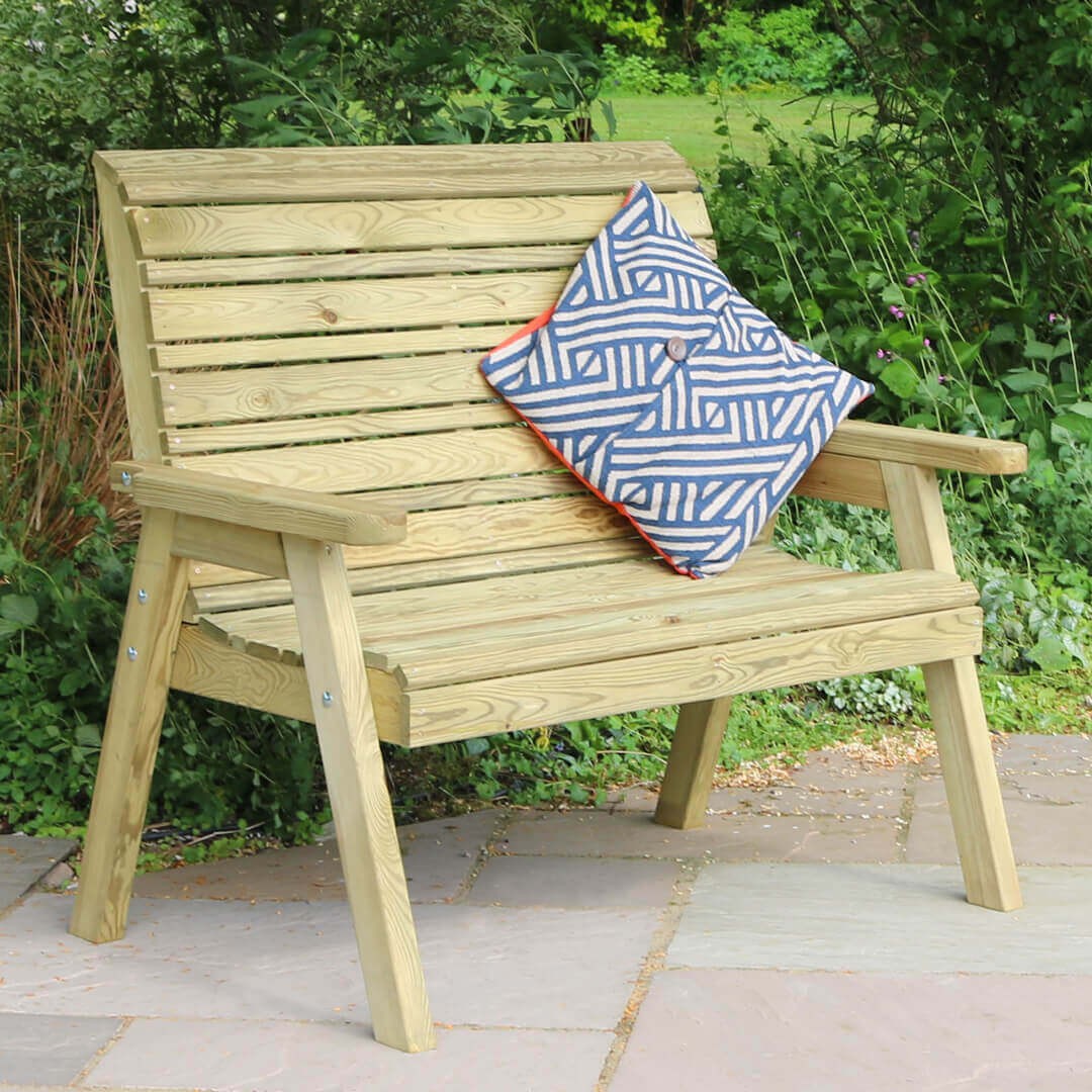 Small Garden Bench | Zest Freya 2 Seater Bench