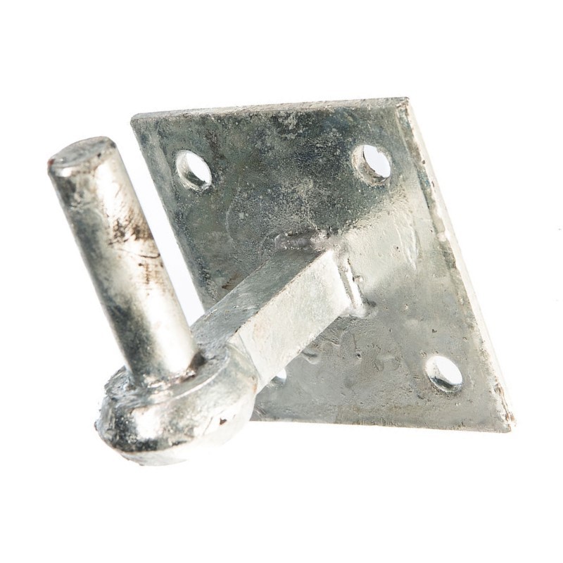 Gate Hanger on Plate 4" x 4" | Gate Hinge