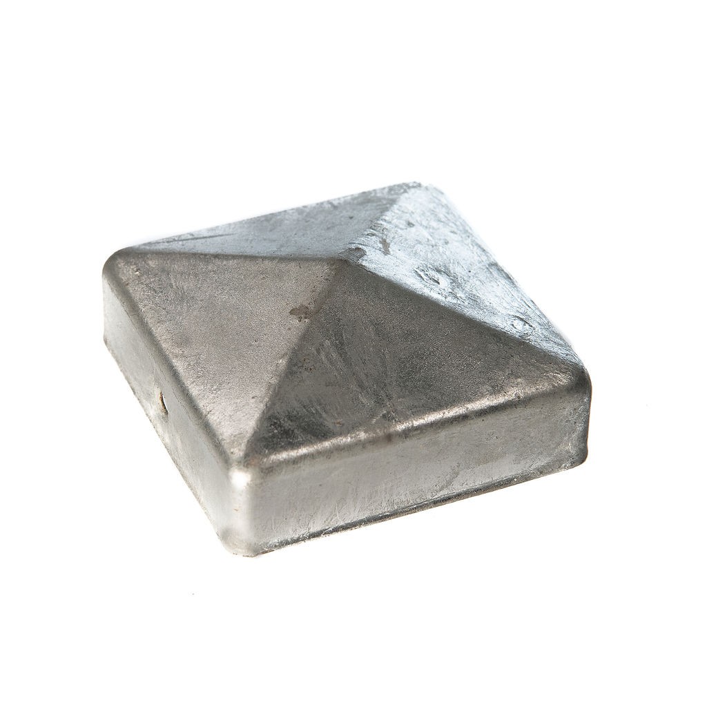 Metal Top Cap | Galvanised Post Cap