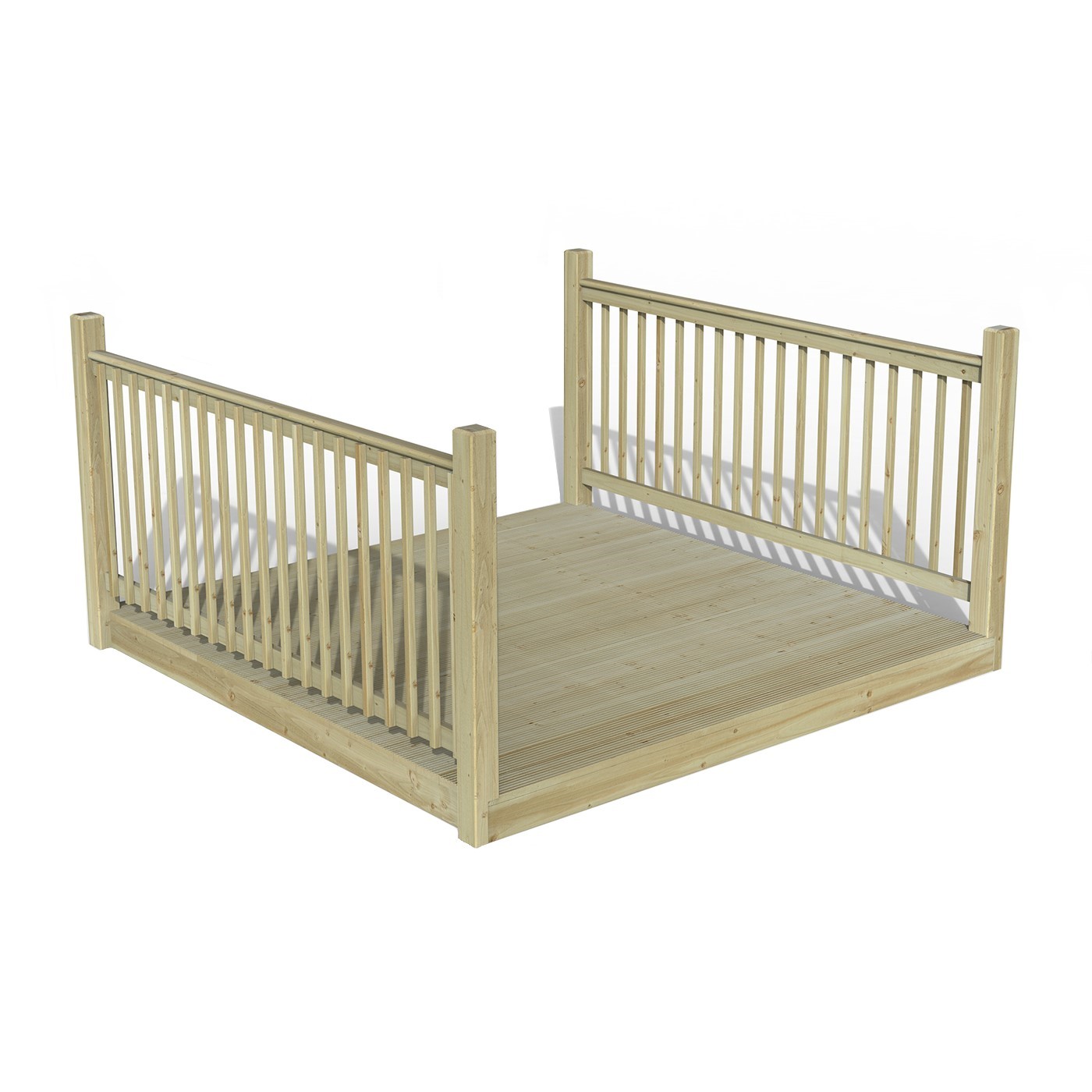 Forest Decking Kit 2.4m x 2.4m (2 Sides) | Timber Deck