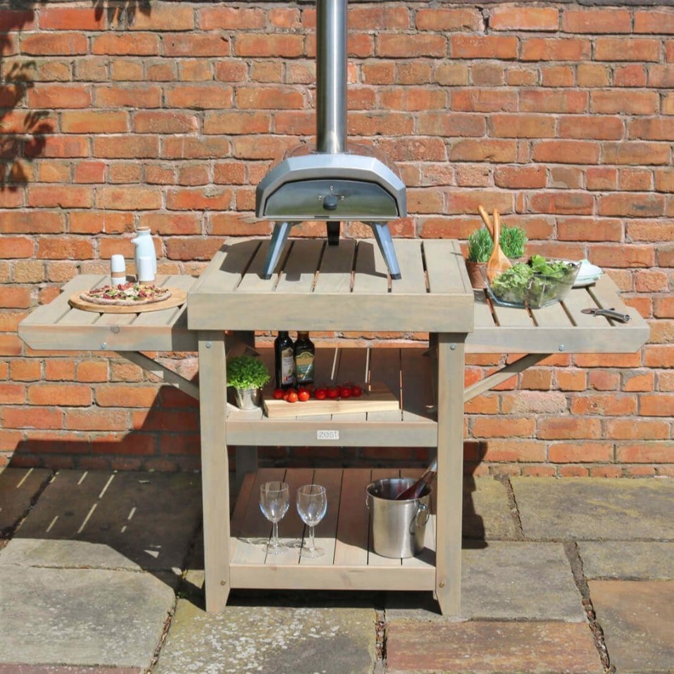 Zest Garden Pizza Oven Table | Patio Bar Furniture