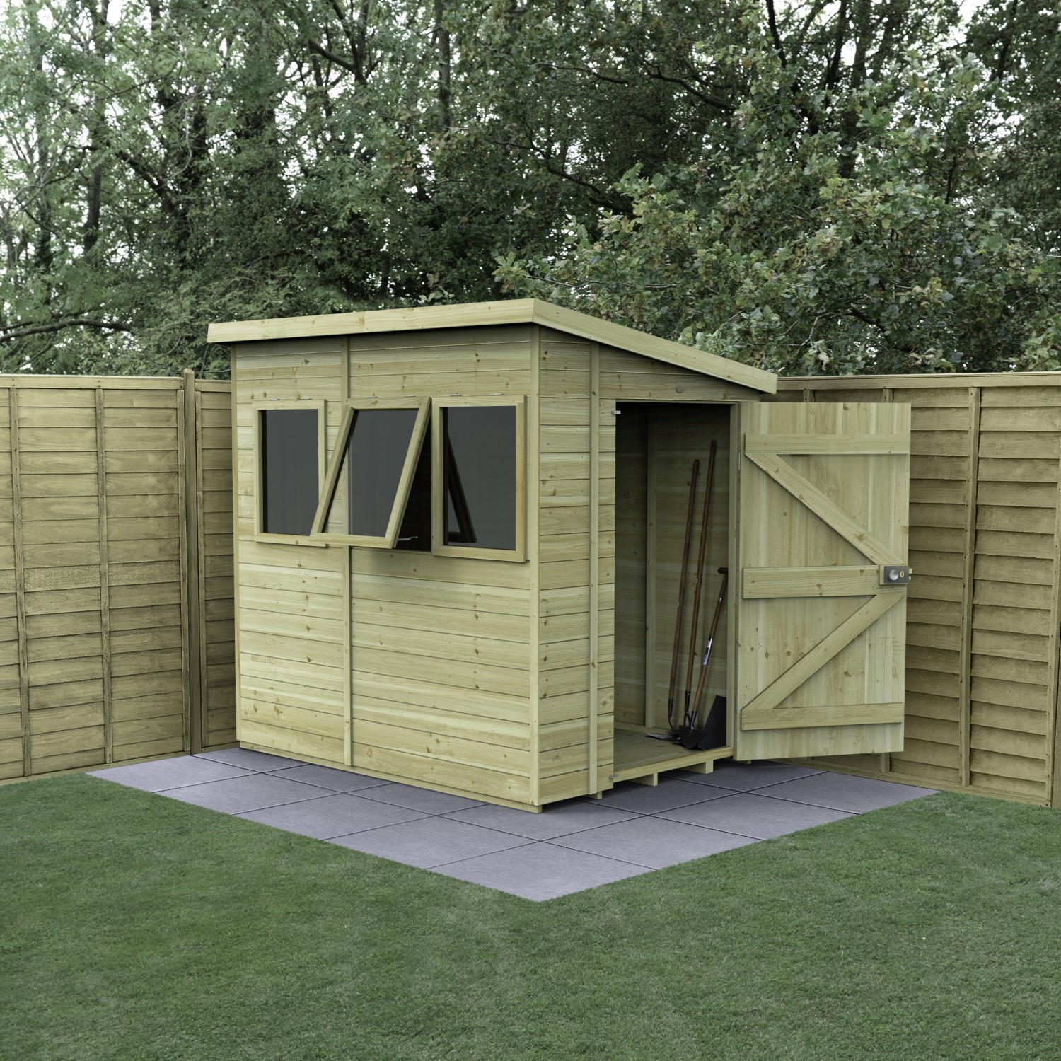 Forest Timberdale 7 x 5 Pent Shed | Outdoor Storage Shed