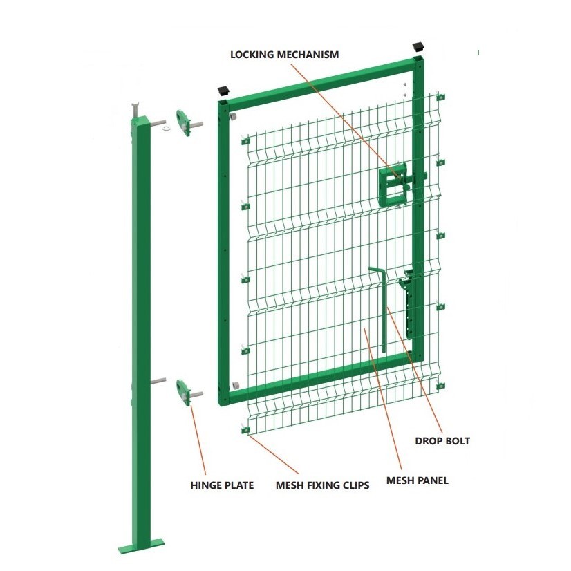 IAE Vmex® Double Leaf Gate 4000mm x 1800mm C/W Posts