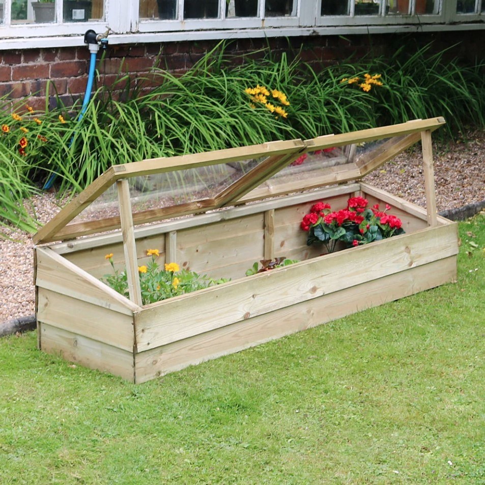 Wooden Planters For Garden | Zest Large Cold Frame