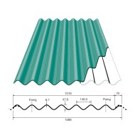 Big Six Fibre Cement | Natural Grey Profile Six
