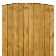 6ft x 3ft Bowtop Vertical Board Gate | Garden Gates