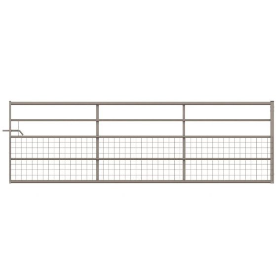 IAE 5 Bar Half Mesh Galvanised Gates