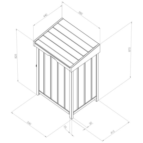Wooden Parcel Store | Zest Keep Safe Parcel Store