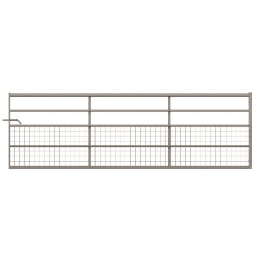 Metal Gates | IAE 5 Bar Half Mesh Galvanised Gates
