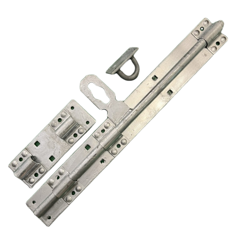Heavy Cross Pattern Door Bolt 450mm | Gate Latch