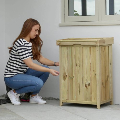 Wooden Parcel Store | Zest Keep Safe Parcel Store