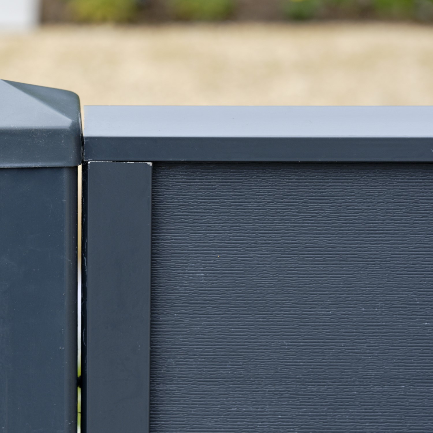 DuraPost Half Post Cap With Bracket Olive Grey | Composite