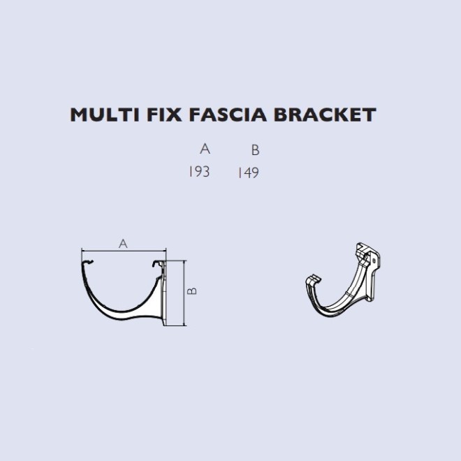 BR093 Brett Martin Fascia Bracket | Plastic Guttering