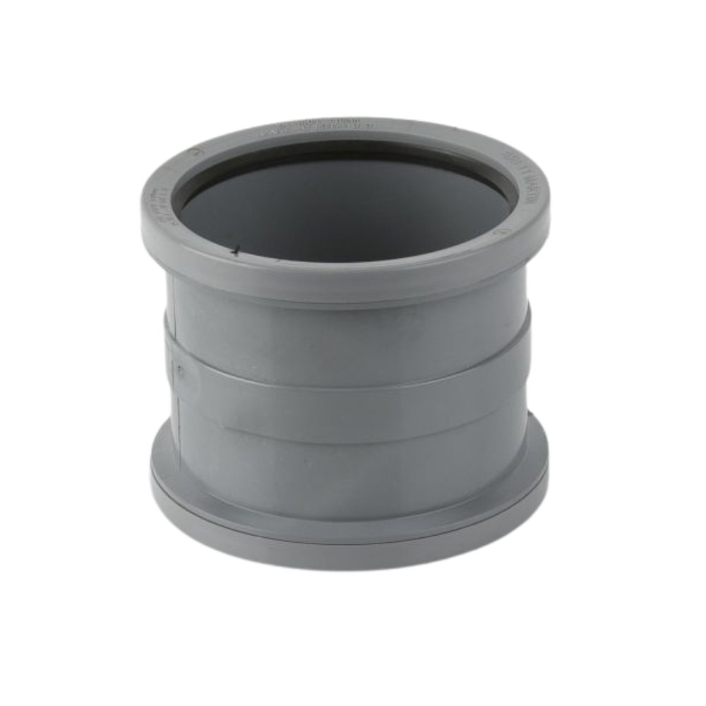 BS478 110mm Double Socket Slip Coupler | Plastic Gutter
