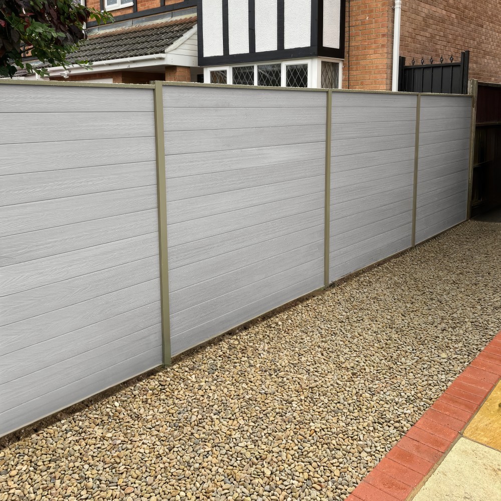 DuraPost Vista Ash Composite Fencing Board 1800 x 150 x 20mm (4 Pack)