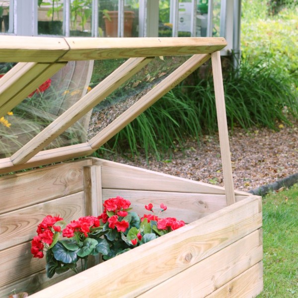 Wooden Planters For Gardens | Zest Sleeper Cold Frame