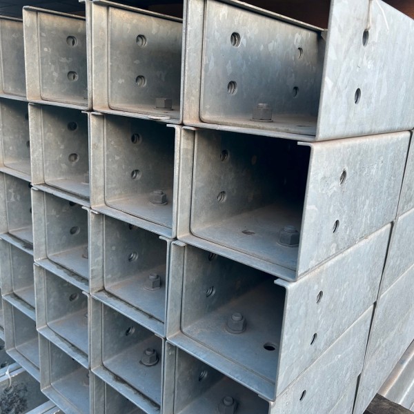 Galvanised Euro Box Beam - 4m Long | Galvanised Post