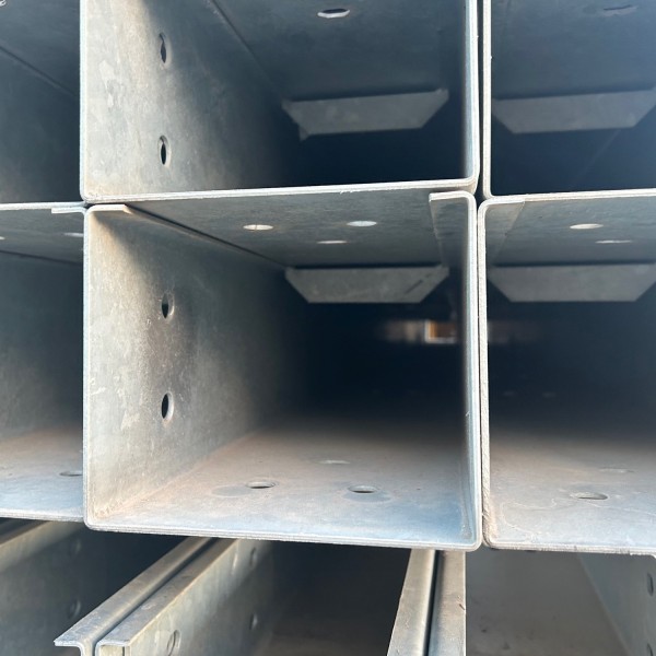 Galvanised Euro Box Beam - 4m Long | Galvanised Post