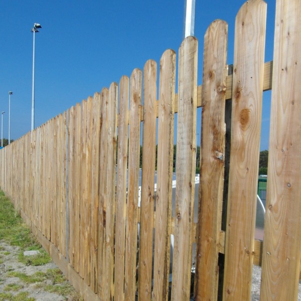 4" x 3/4" Rounded Top Pickets | Picket Fencing