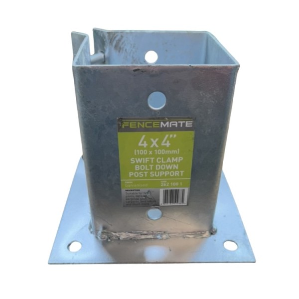 Galvanised Fencemate Bolt Down | Post Support