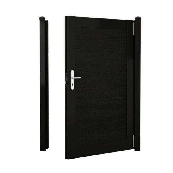B8141003 DuraPost Black Aluminium Gate Frame