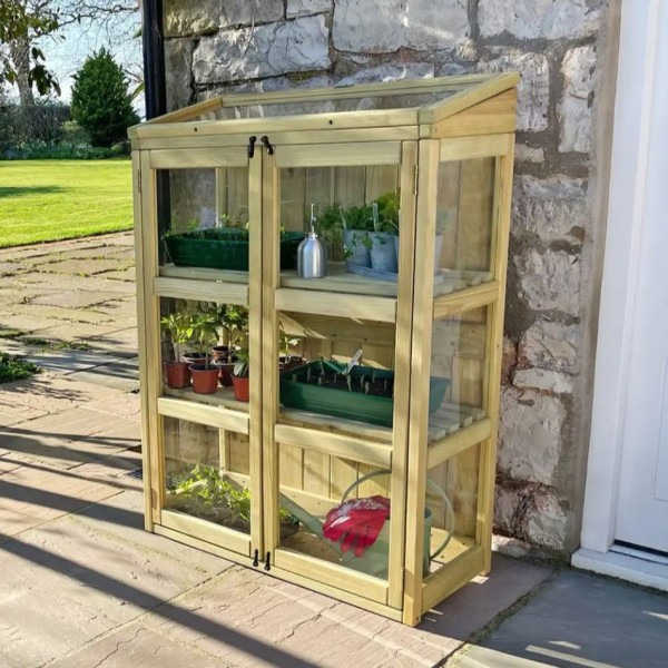 Zest Compact Botanical Greenhouse | Wooden Greenhouses