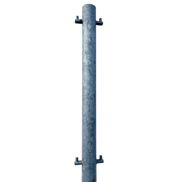 Round 4½" Dual Hang Post 180° Galvanised To Suit 53" Gates