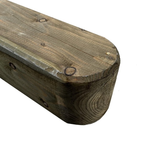 Fence Posts | 7'6" Long Dressed, Chamfered, Rounded Top Post