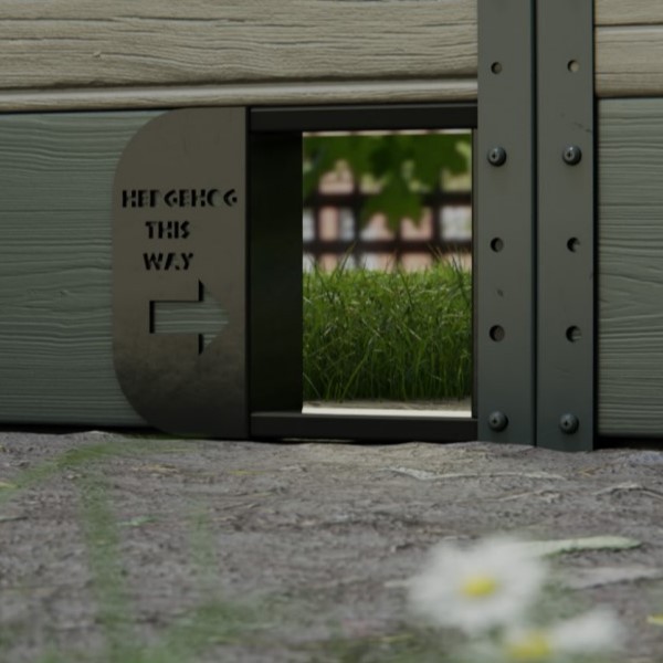 DuraPost HedgeHog Hole For Gravel Board Black | Fencing