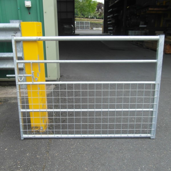 Metal Gates | IAE 5 Bar Half Mesh Galvanised Gates