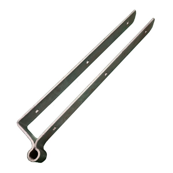 Double Strap Hinge 24" Top - Offset Eye | Wooden Gate Hinge