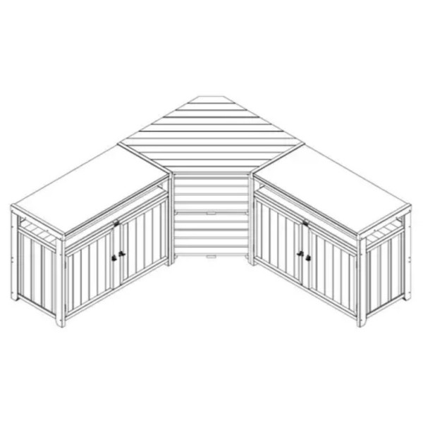 Zest Terraza Outdoor Kitchen Range Set | Outdoor Kitchen