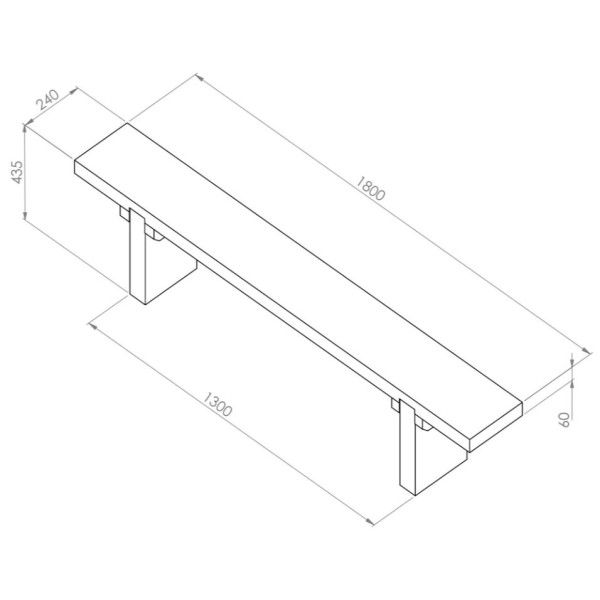 3 Seater Garden Bench | Zest Rebecca Bench
