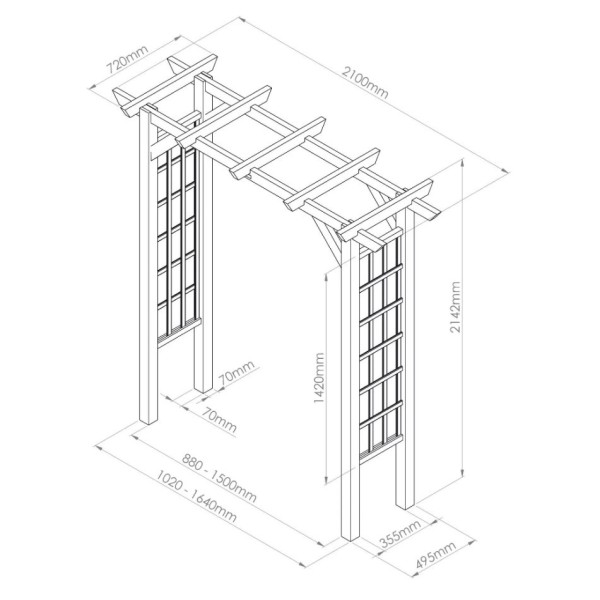 Twilight Arch | Garden Arch Trellis