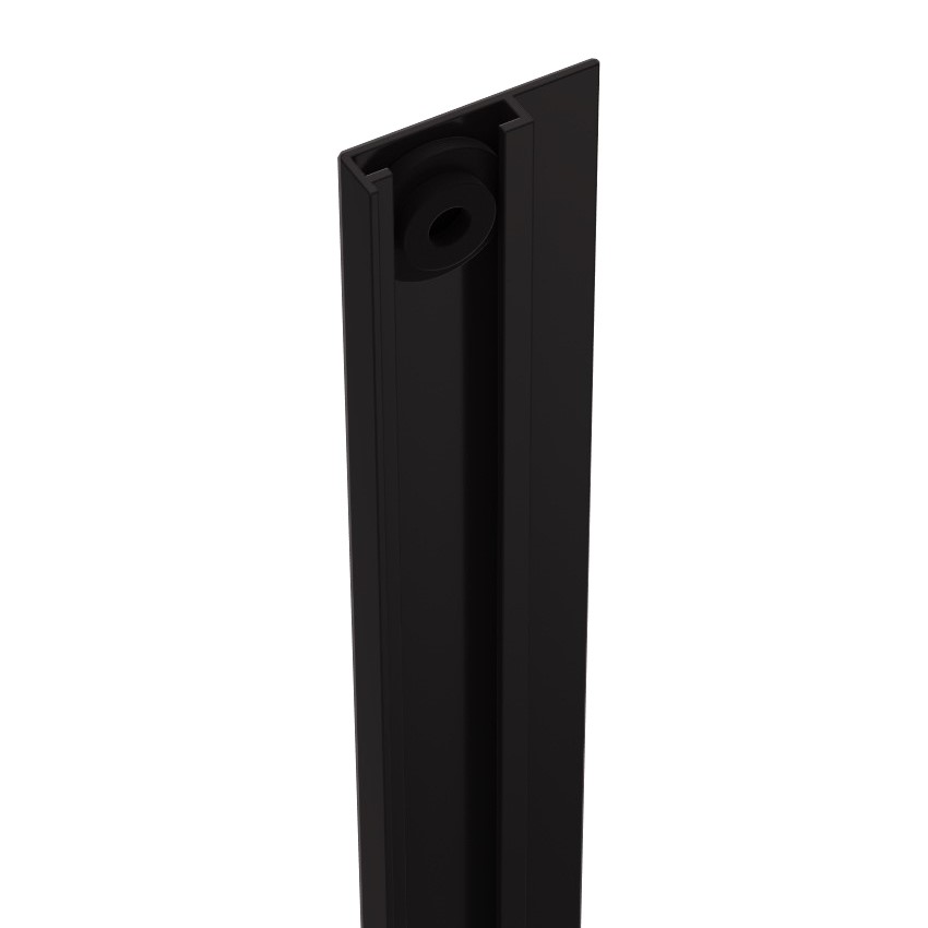DuraPost 2.1m Cover Strip For U Channel Black | Metal Posts