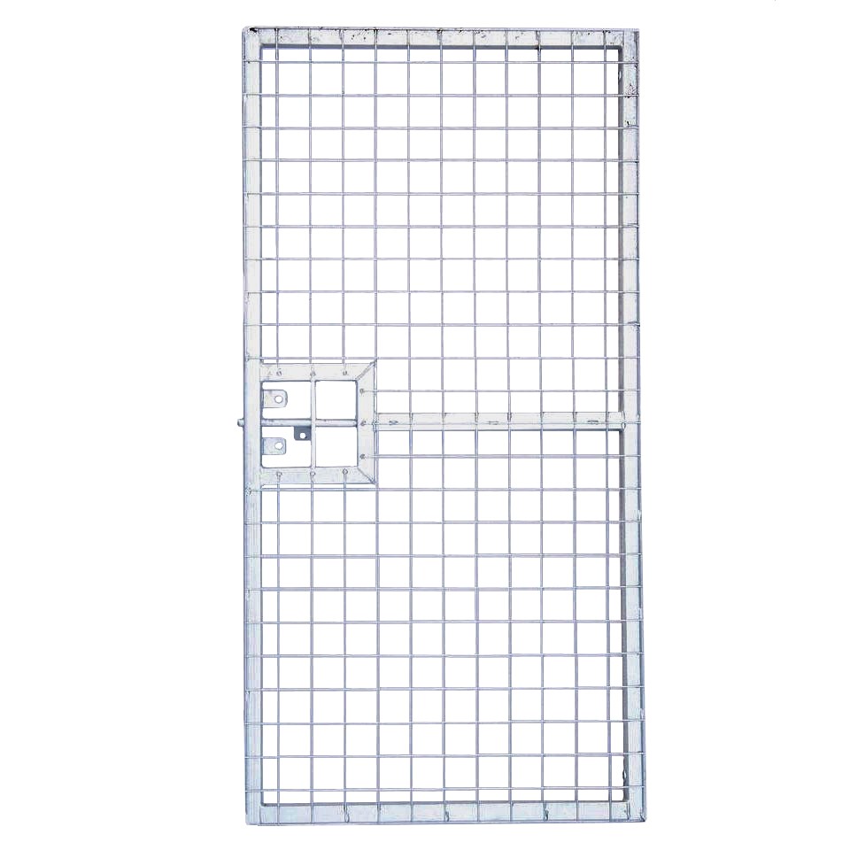 Galvanised Gates | 6ft Pedestrian Meshed Gate - Metal Frame